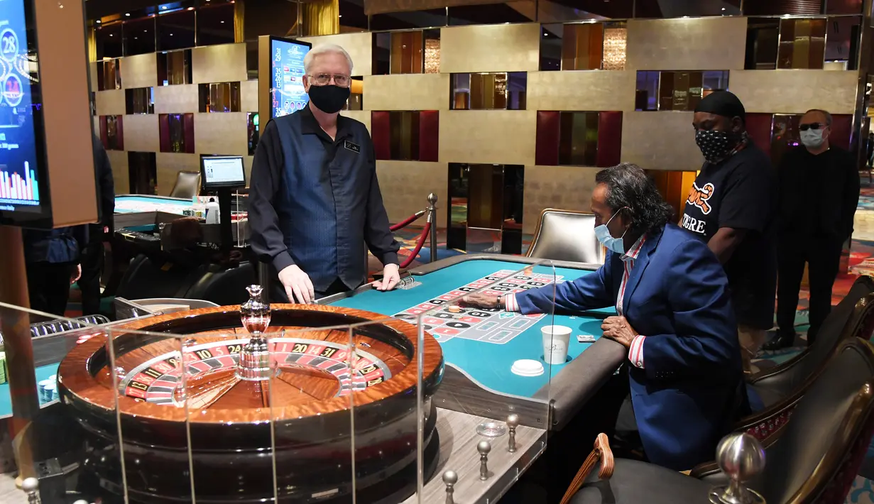 FOTO: Geliat Perjudian Las Vegas Setelah Kasino Kembali Dibuka - Foto ...