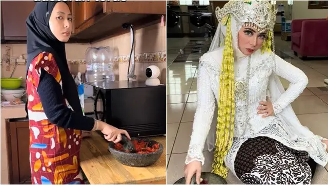 6 Potret Wanita Ikut Tren 'Kenapa di Rumah Dasteran Mulu', Perubahannya Totalitas - Hot Liputan6.com