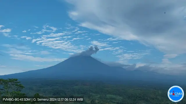 Gunung Semeru Meletus Selasa Pagi 17 Desember 2024, Semburkan Abu Vulkanik 1.000 Meter ke Arah ...