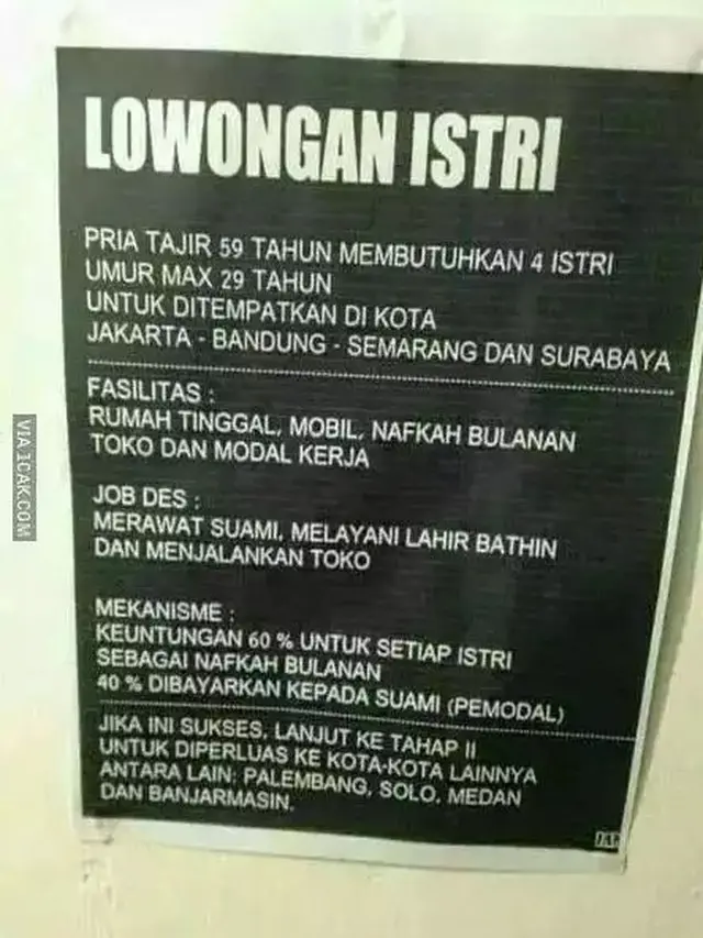 6 Potret Poster Iklan Lowongan Kerja Ini Absurd Abis, Bikin Geleng ...
