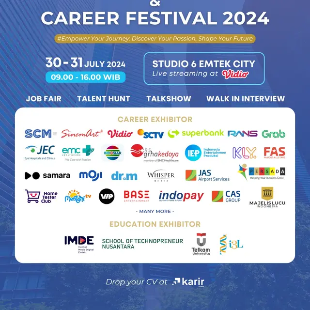 Emtek Education & Career Festival 2024 Digelar, Ada Lowongan Kerja di ...