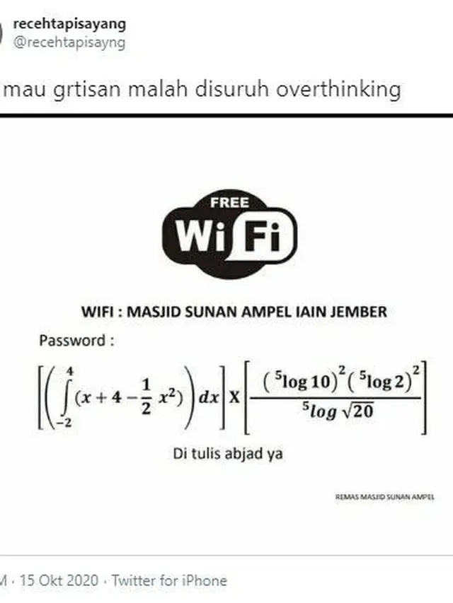 6 Password WiFi Pakai Soal Matematika Ini Sukses Bikin Pusing - Hot ...