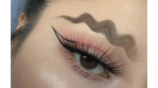 Alis Ombak, Tren Kecantikan Unik yang Viral di Jagad Maya - Fashion ...