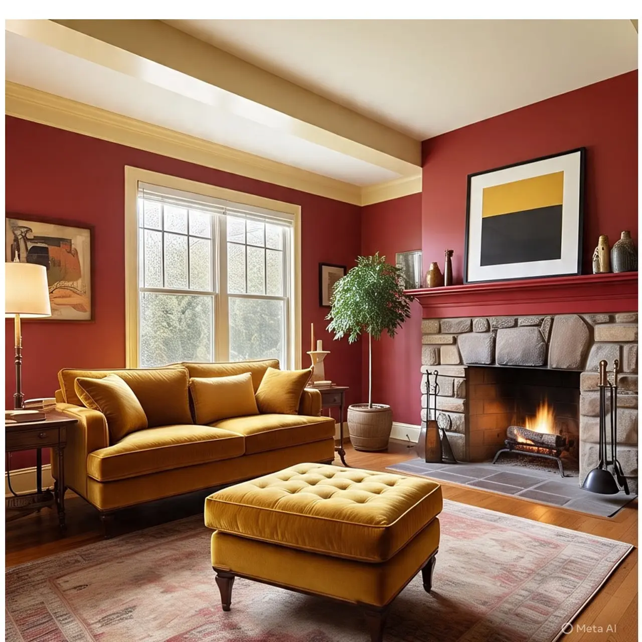 5 Inspirasi Ruangan Kombinasi Warna Merah dan Kuning, Bikin Rumah Makin ...