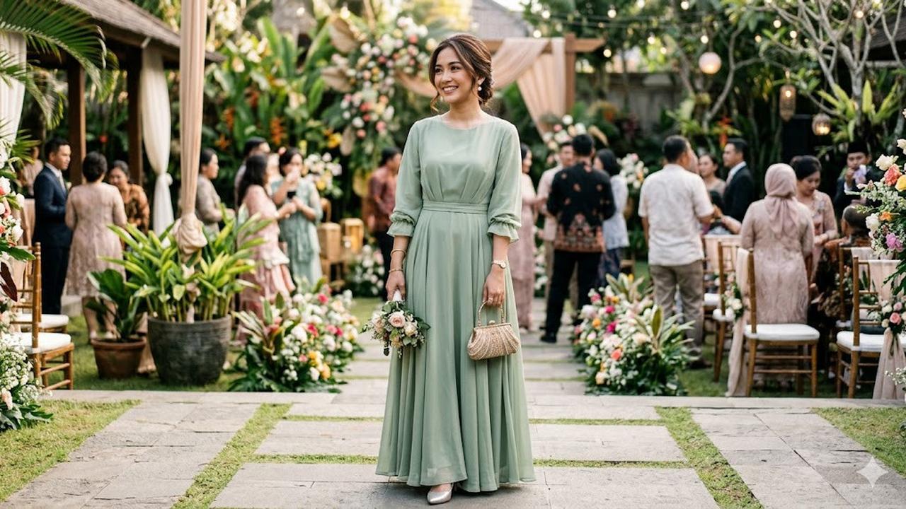 8 Tren Model Dress Simple Elegan Panjang untuk Kondangan 2026, Tampil ...