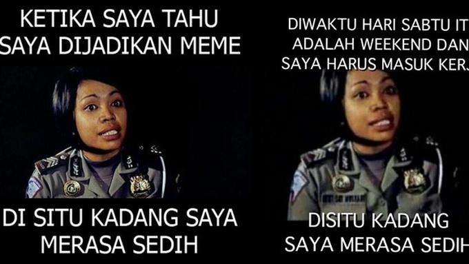 Pengakuan Brigadir Dewi Soal Meme-Meme Dirinya Yang Sedang Hits ...