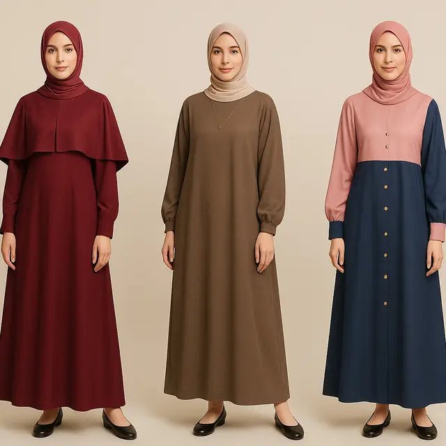 7 Model Gamis Polos, Cocok Dikenakan untuk Berbagai Acara - Hot ...