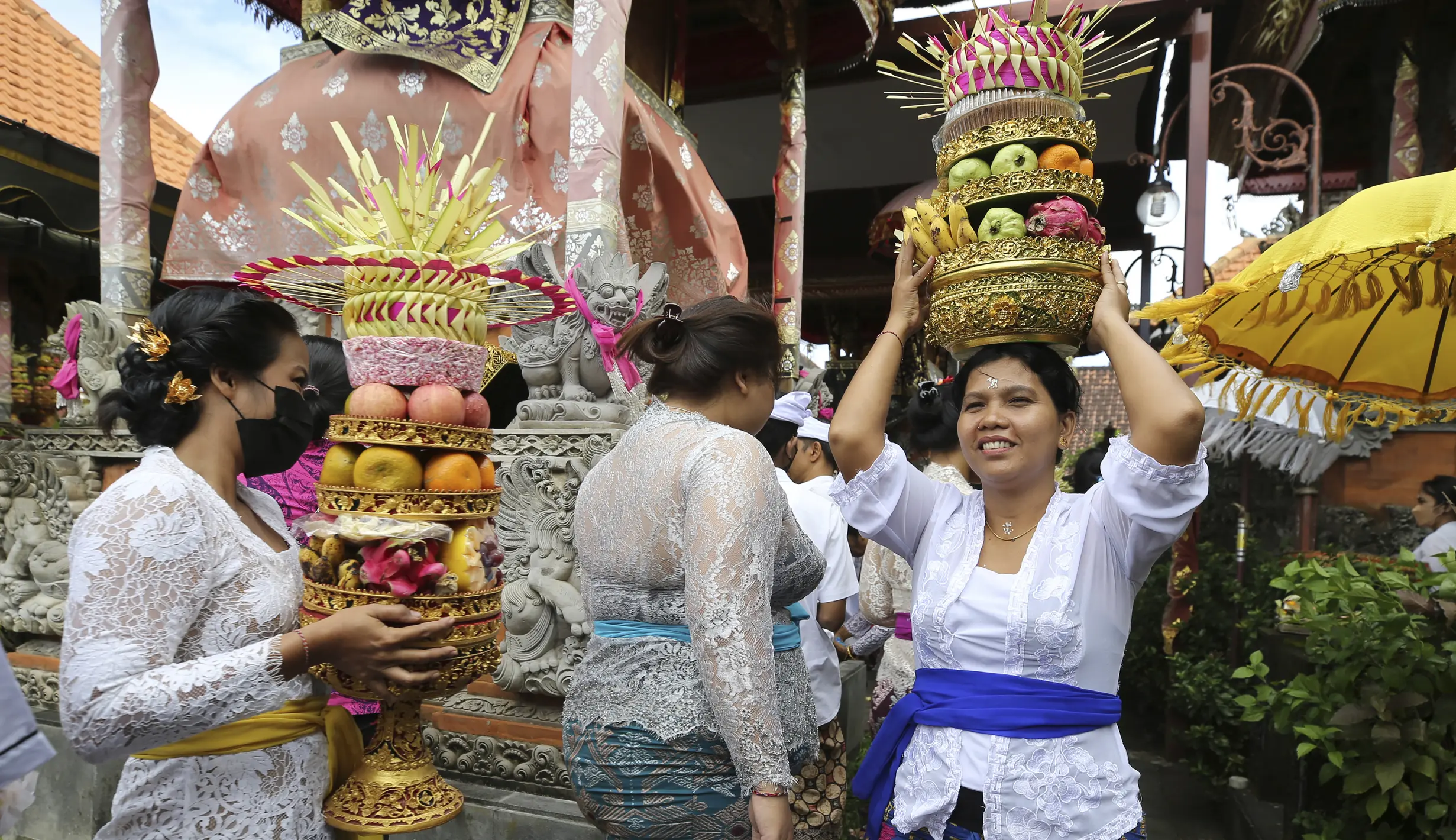 Sembahyang Hari Raya Galungan di Bali - Foto Liputan6.com