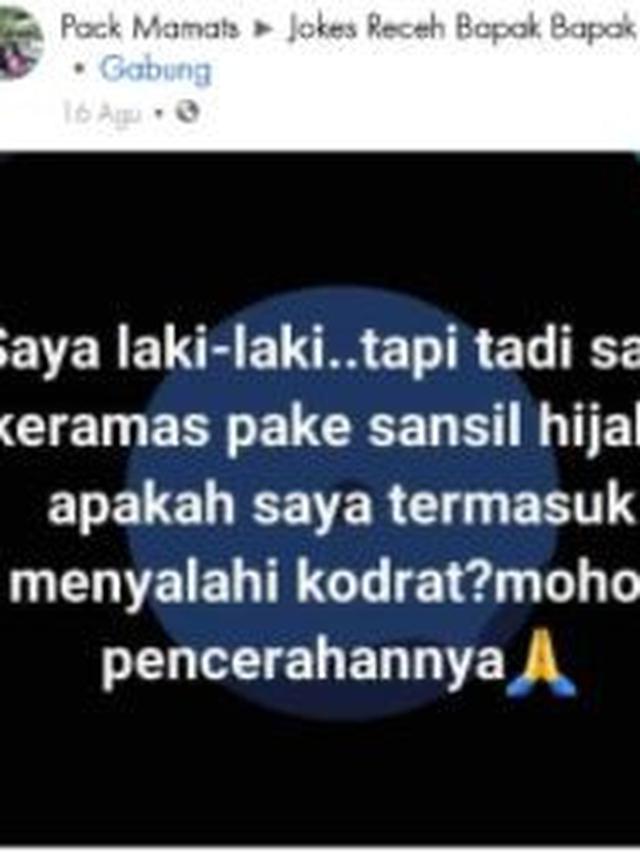 7 Jokes Bapak-Bapak di Media Sosial Ini Kocak, Bikin Ngakak
