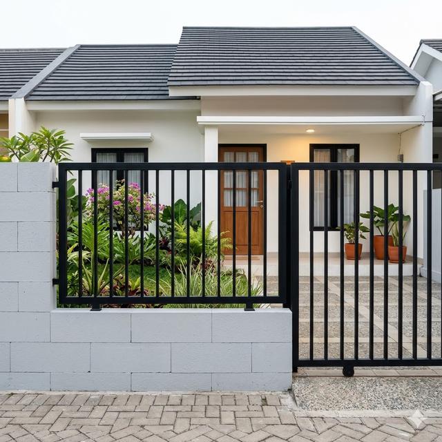 8 Ide Pagar Rumah Cantik dari Hebel, Konsep Simpel yang Bikin Fasad ...