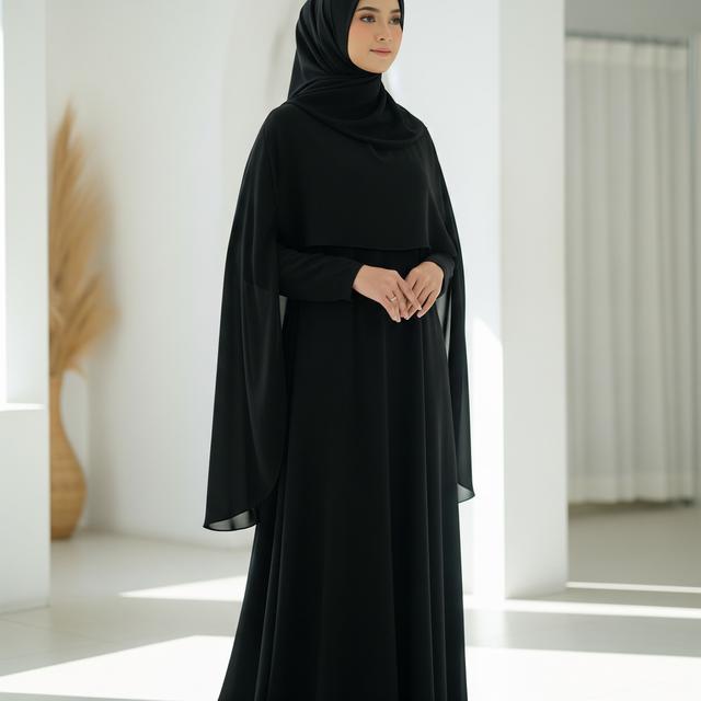 9 Inspirasi Model Abaya Gamis Polos Tapi Tetap Anggun, Elegan dan Berkelas