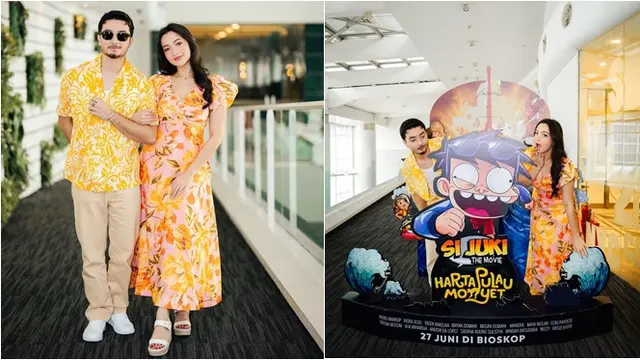 6 Potret Bryan dan Megan Domani di Gala Premiere Si Juki The Movie ...