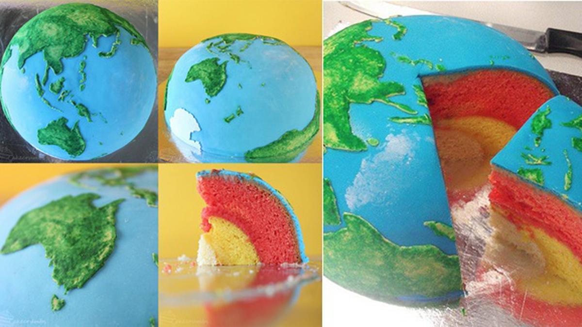 Unik, Chef Ini Membuat Cake Berbentuk Struktur Planet Yang Menakjubkan