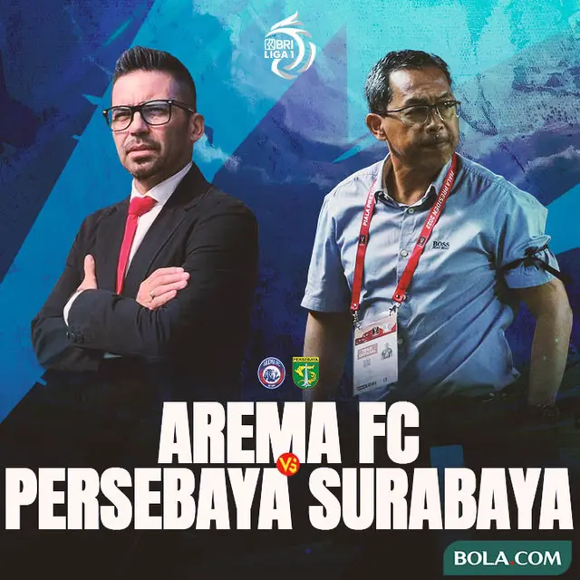 Duel Pelatih Arema FC Vs Persebaya di BRI Liga 1: Javier Roca Pede, Aji ...