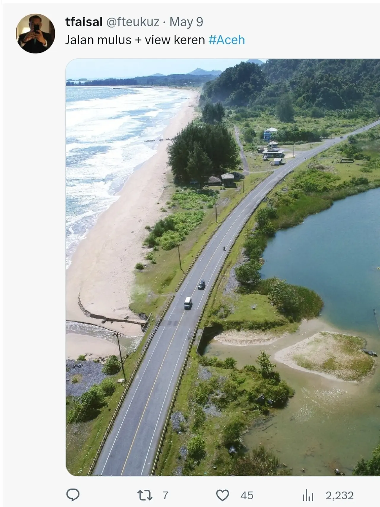 Viral Video dan Foto Jalan Mulus di Aceh, Warganet: Gini Kalau Infrastruktur Nggak Dikorupsi ...