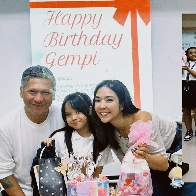 6 Potret Kompak Gading Marten dan Gisella Anastasia Rayakan Ultah ke-10 Gempita, Hangat Penuh Do ...