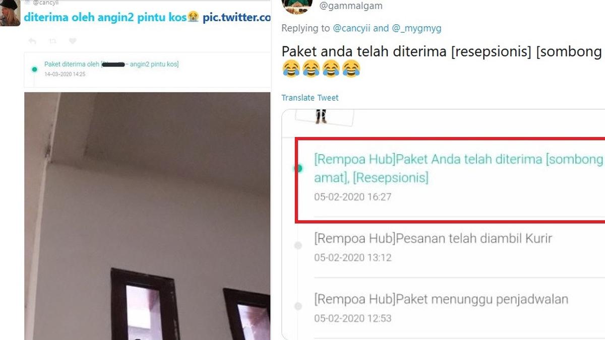 6 Keterangan Nama Penerima Paket Yang Ditulis Kurir Ini Kelewat Absurd