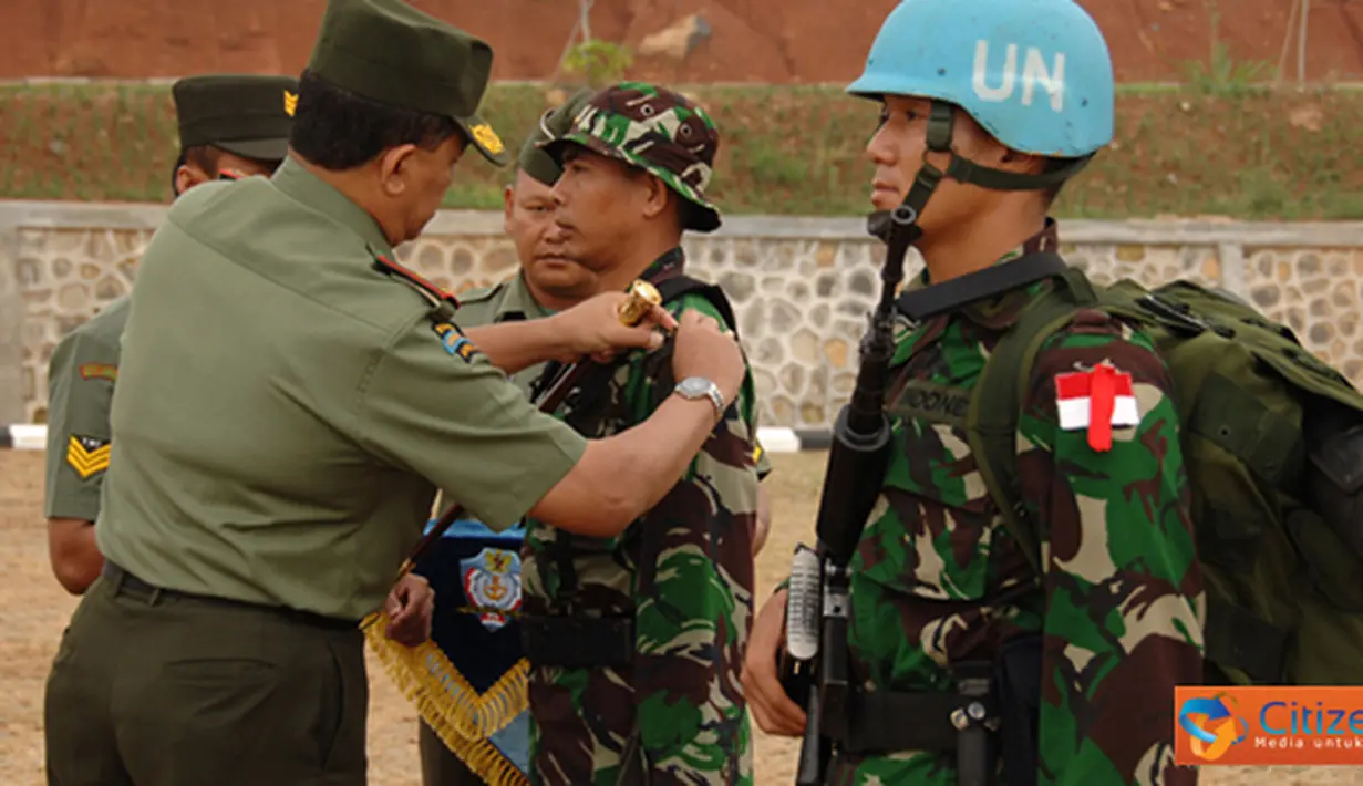 Satgas POM TNI Siap Berangkat ke Lebanon - Foto Liputan6.com