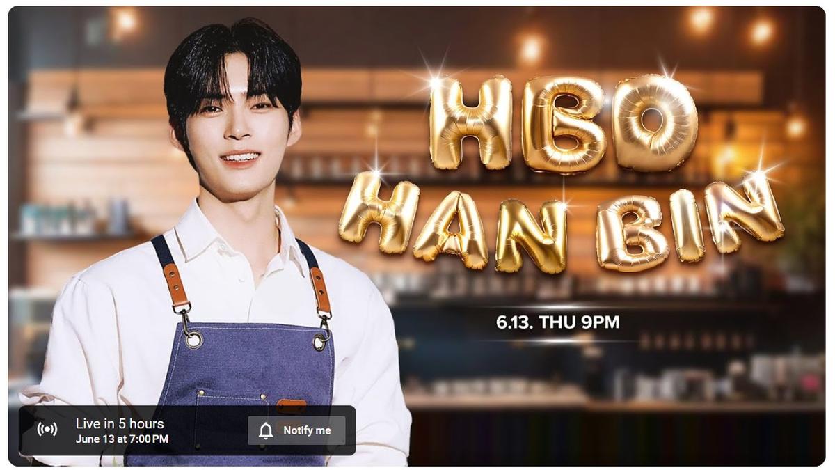 Sung Han Bin Gelar Siaran Langsung Ulang Tahun di Youtube ZEROBASEONE ...