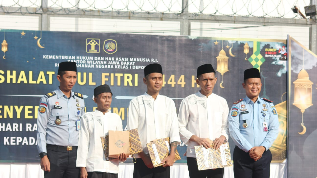 Ratusan Narapidana Rutan Kelas I Depok dapat Remisi Hari Raya Lebaran Idul Fitri 1444 Hijriah ...