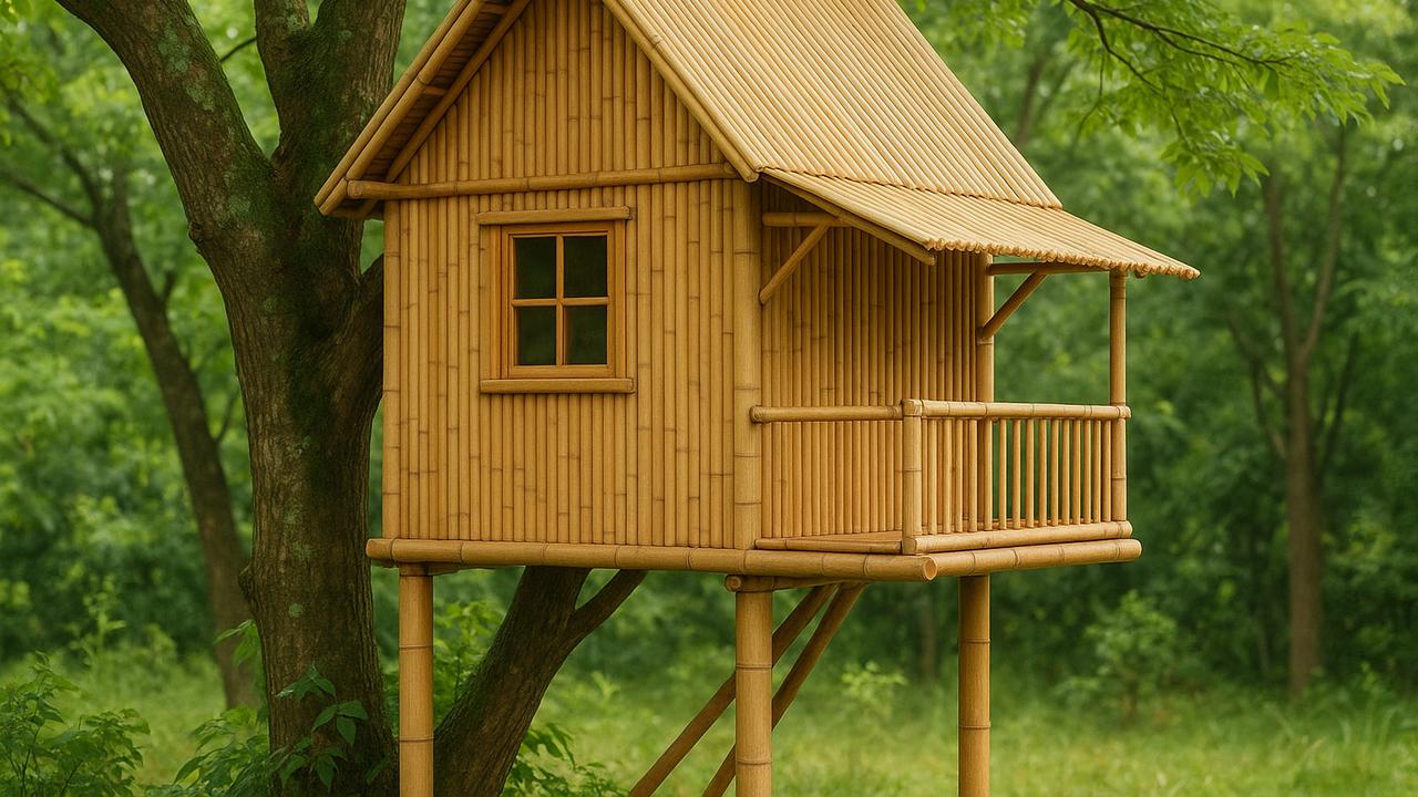 7 Model Rumah Pohon Sederhana dari Bambu, Ramah Lingkungan dan Estetik