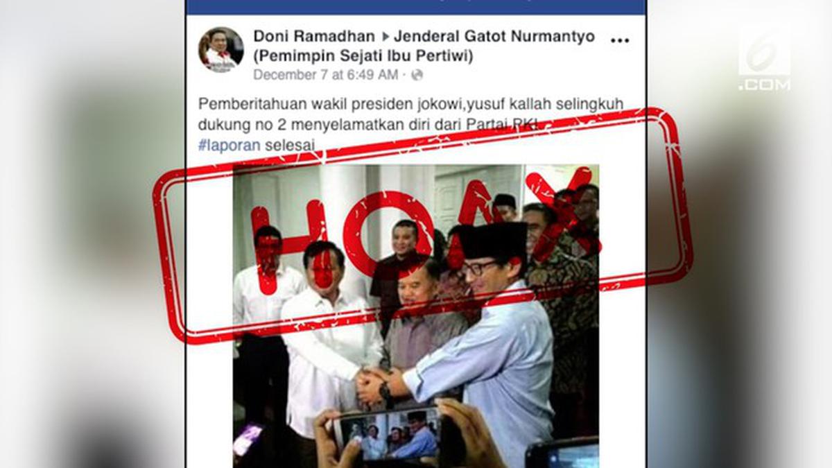 VIDEO: [CEK FAKTA] Beredar Kabar JK Selingkuh ke Prabowo-Sandi ...