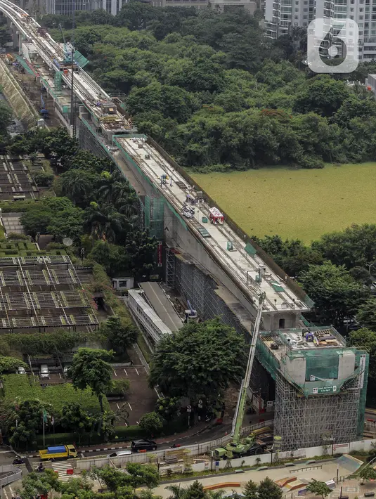 FOTO: Per September 2020, Progres Proyek LRT Jabodebek Capai 77 Persen ...