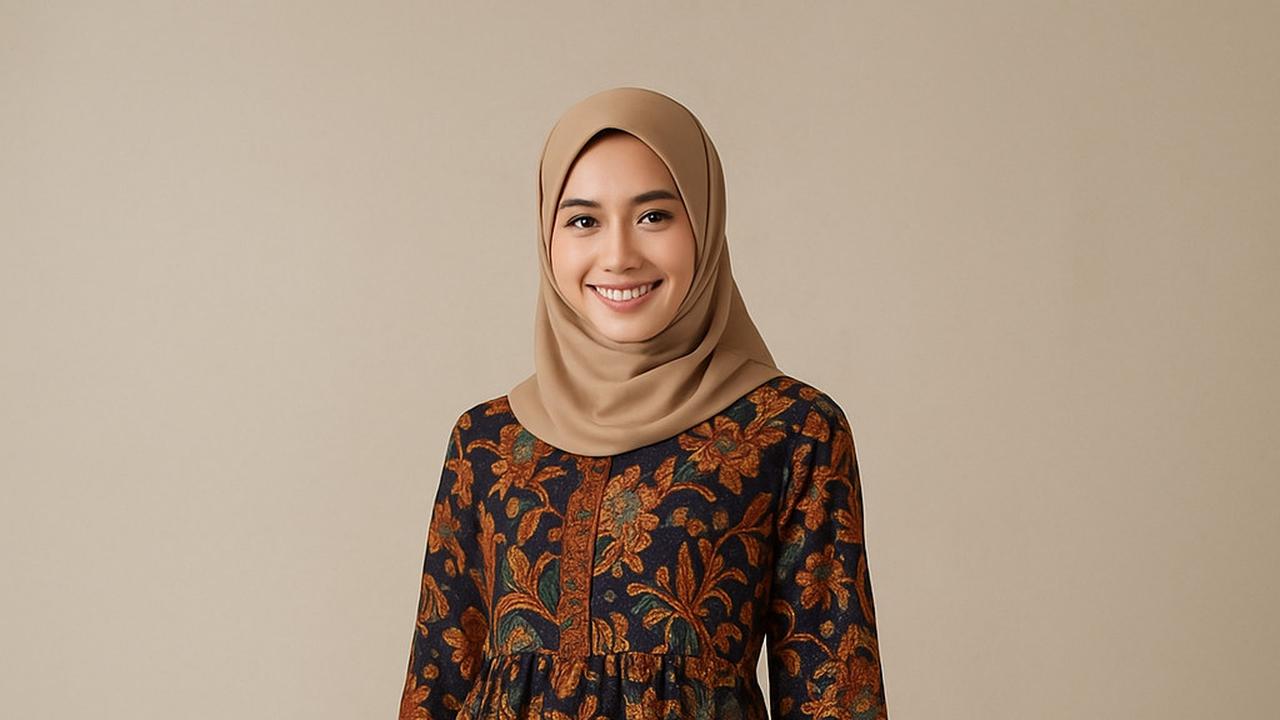 10 Referensi Gamis Batik Terbaru untuk Tampil Stylish, Ini Padanan ...