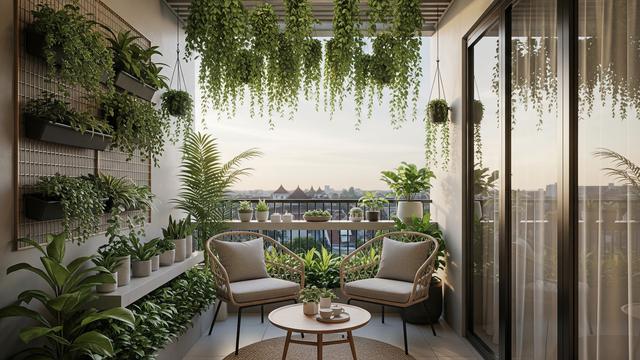 8 Model Balkon Rumah ala Kafe, Nyaman dan Estetik untuk Santai Sore