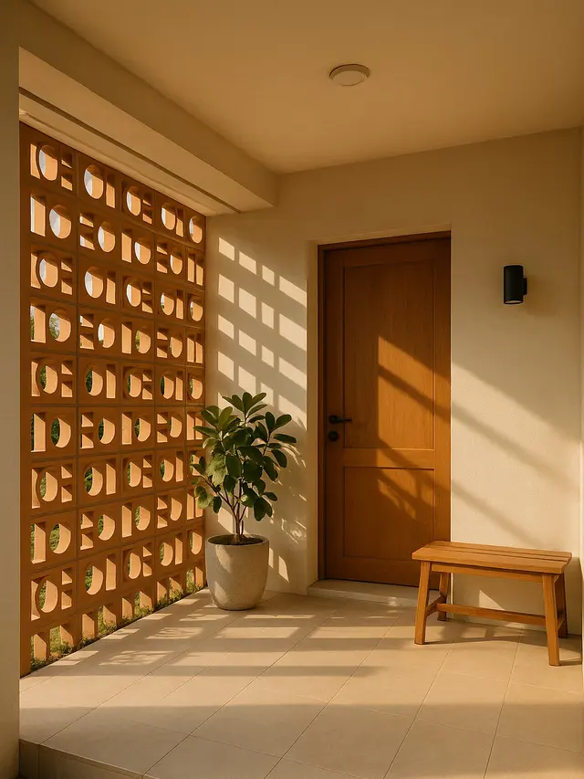 9 Model Teras Dinding Roster Minimalis Terbaru 2025, Inspirasi Estetik ...