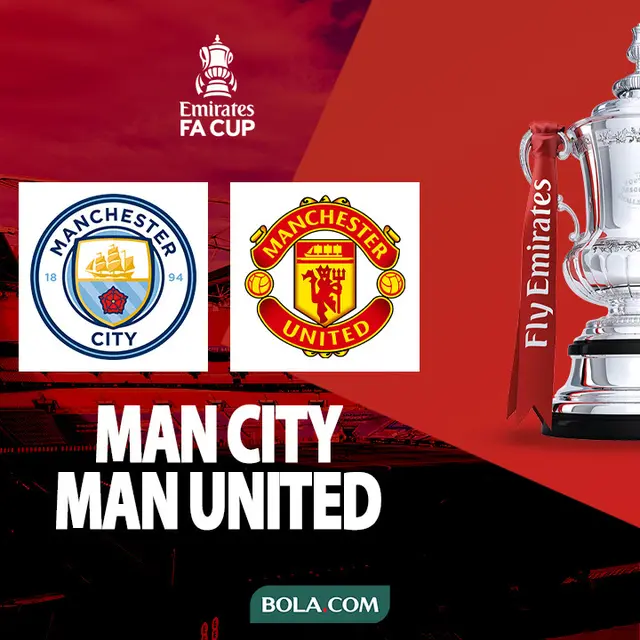 Link Live Streaming Final Piala FA Man City Vs MU di Vidio - Inggris Bola.com