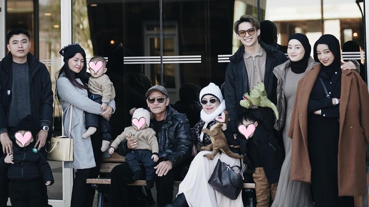 Potret Kedekatan Dinda Hauw dan Keluarga Rey Mbayang ketika Liburan di ...