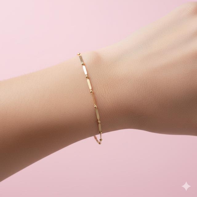 9 Model Gelang Emas Tipis Rantai Figaro untuk Remaja Putri yang Stylish ...