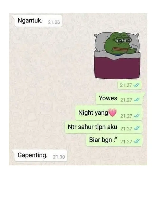 6 Chat Pacar Bangunin Sahur Ini Berujung Drama, Malah Berantem - Hot ...