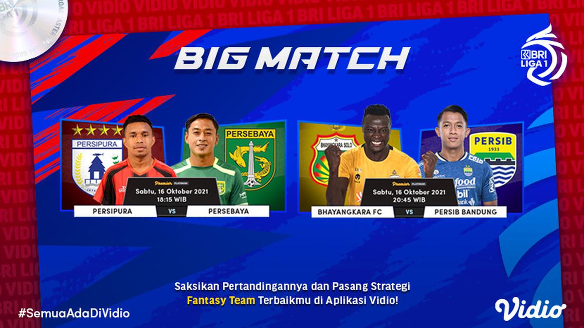 Link Live Streaming Big Match BRI Liga 1, Sabtu 16 Oktober 2021 : Persebaya Surabaya Vs ...
