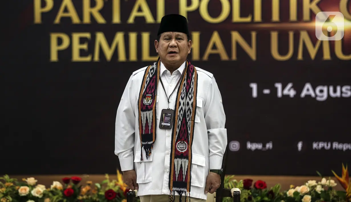 Prabowo Daftarkan Partai Gerindra ke KPU - Foto Liputan6.com