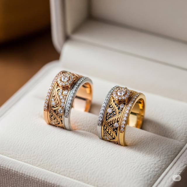 15 Model Cincin Nikah Mewah 2025, Simbol Cinta Abadi & Kemewahan Bermakna