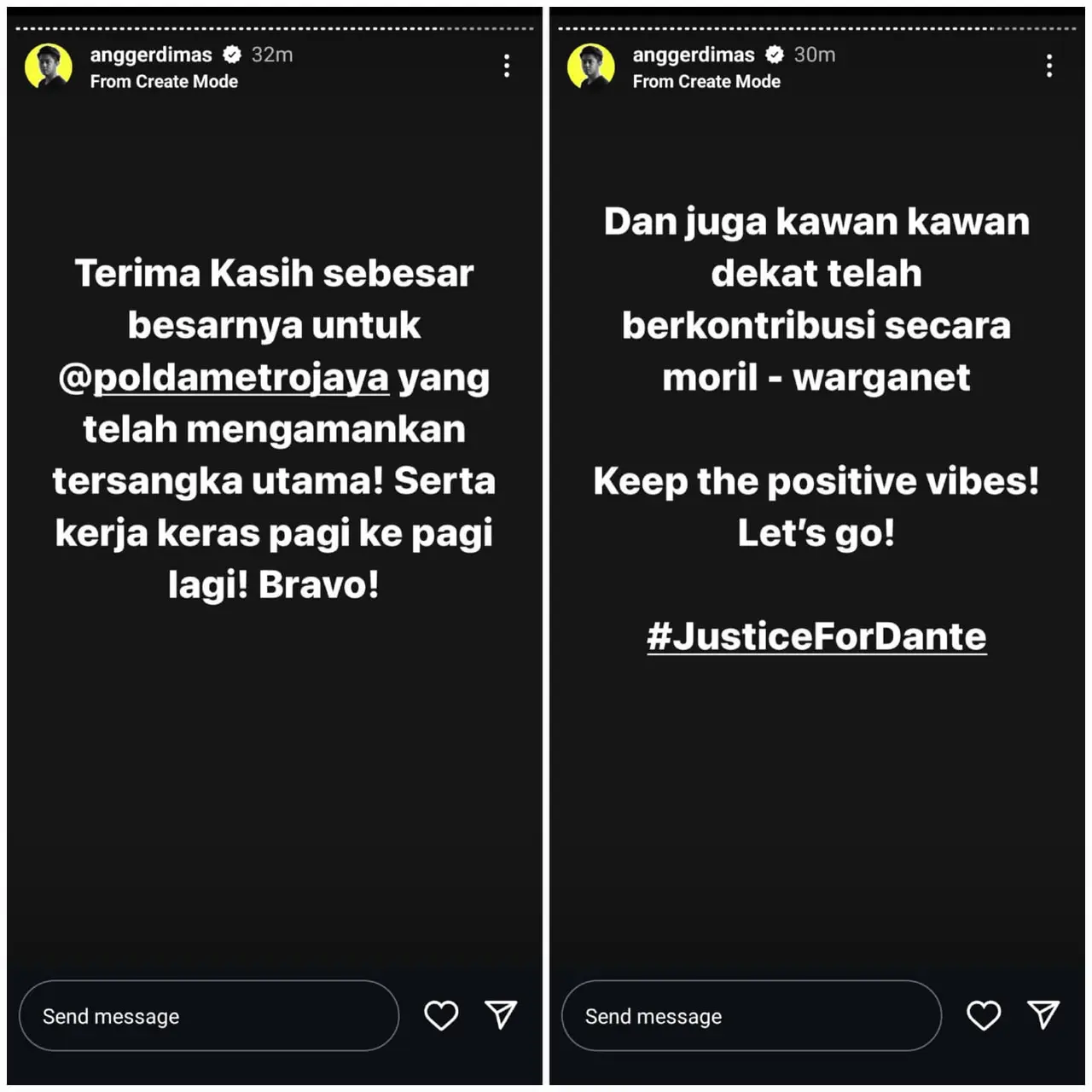 Kekasih Tamara Tyasmara Jadi Tersangka, Ayah Dante Berterima Kasih pada Polisi - ShowBiz ...