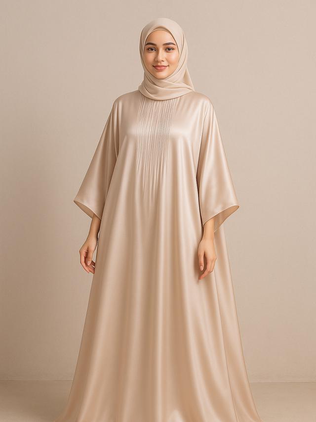 7 Gamis Model Kaftan untuk Acara Formal dan Santai, Tampil Cantik di 2025