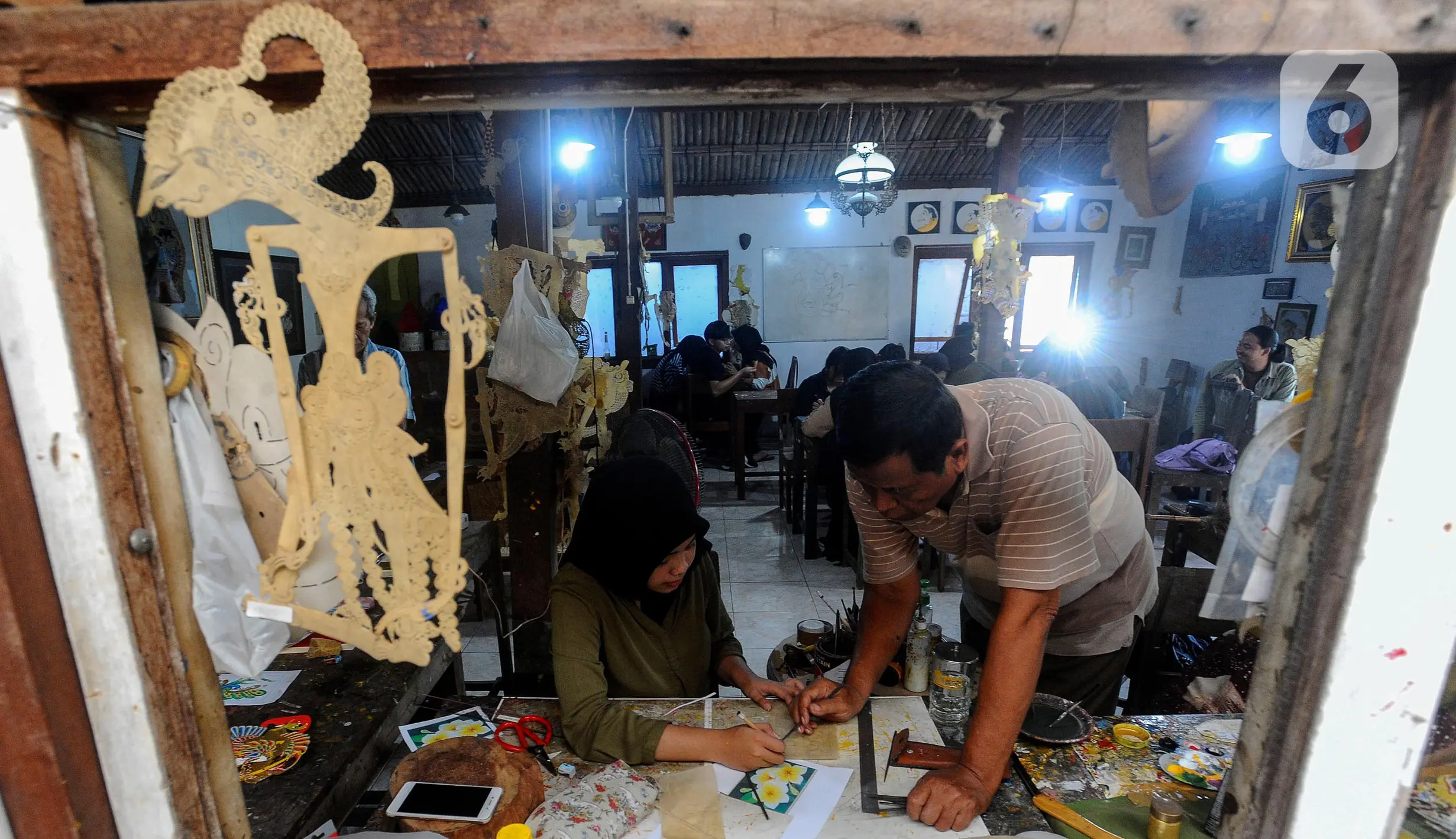 Alih Generasi Pembuat Wayang Kulit di Kota Bantul - Foto Liputan6.com