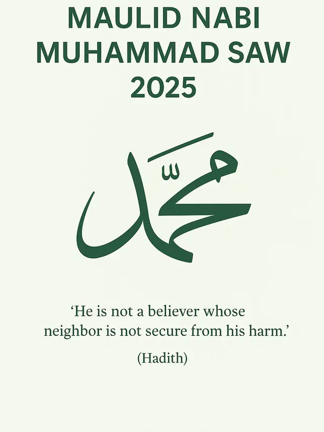 Siapa yang Pertama Kali Merayakan Maulid Nabi Muhammad SAW 1447 H/2025 ...