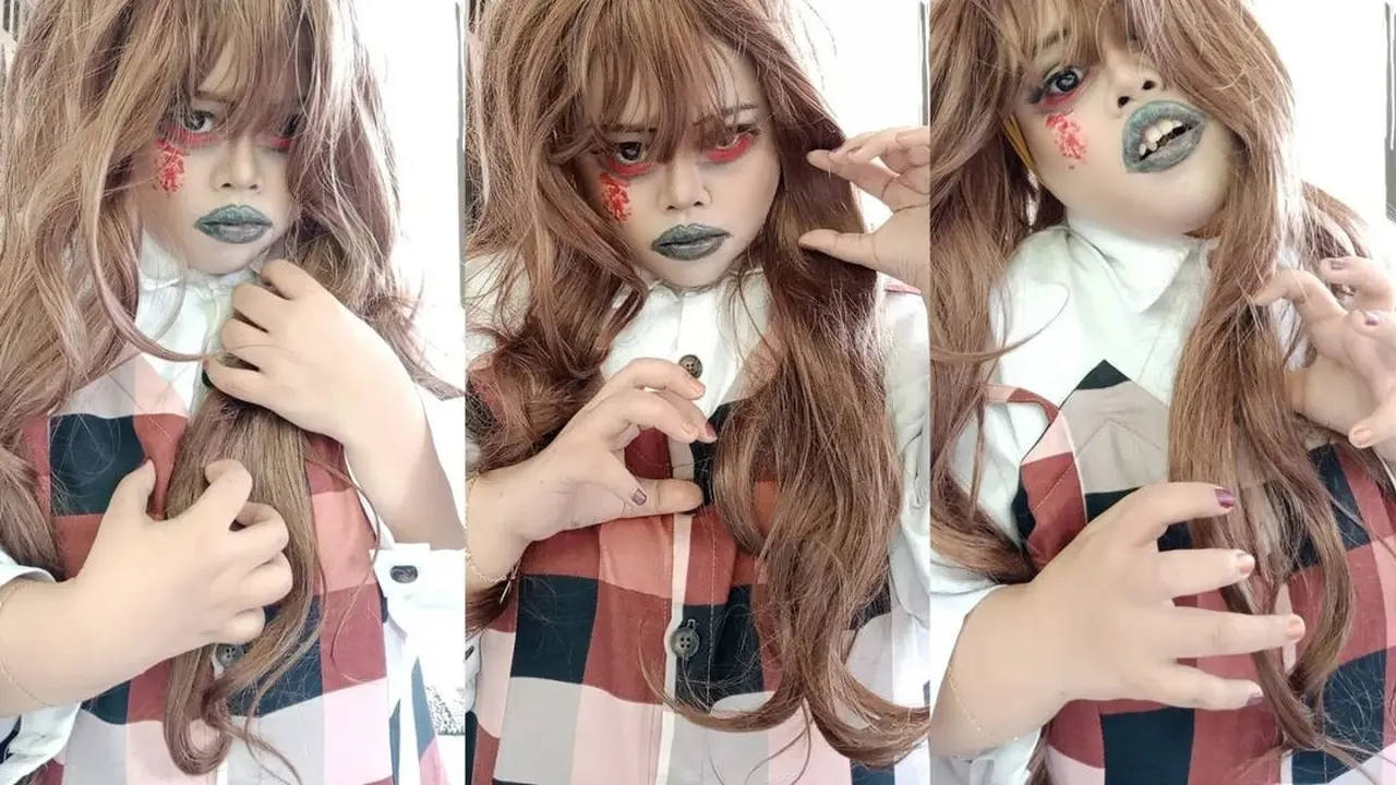 6 Potret Kekeyi Cosplay Setan Ini Nyeleneh Pol, Netizen: Sumpah Kaget ...