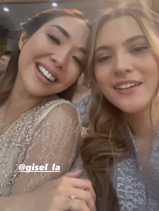 6 Penampilan Gisella Anastasia Serba Cokelat di Pernikahan Jessica Mila ...
