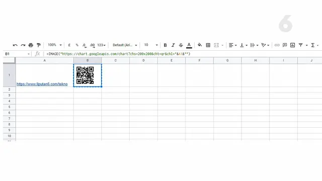 Cara Membuat QR Code di Google Sheets - Tekno Liputan6.com