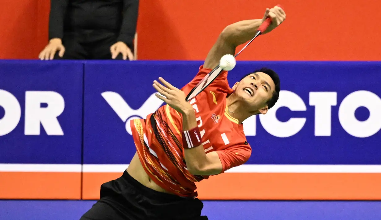 Foto: Kemenangan Dramatis Jonatan Christie atas Kenta Nishimoto di Final Hong Kong Open 2023 ...