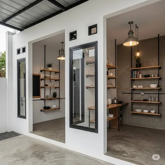 7 Inspirasi Desain Rumah Sederhana Sekali 2 Kamar Ukuran 4x6 ...