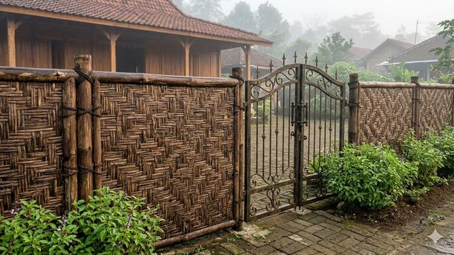 9 Ide Pagar Bambu Alami yang Bikin Rumah Terlihat Hangat dan Menawan