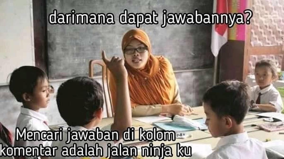 6 Meme Absurd Tanya Jawab di Kelas Ini Bikin Geregetan - Hot Liputan6.com