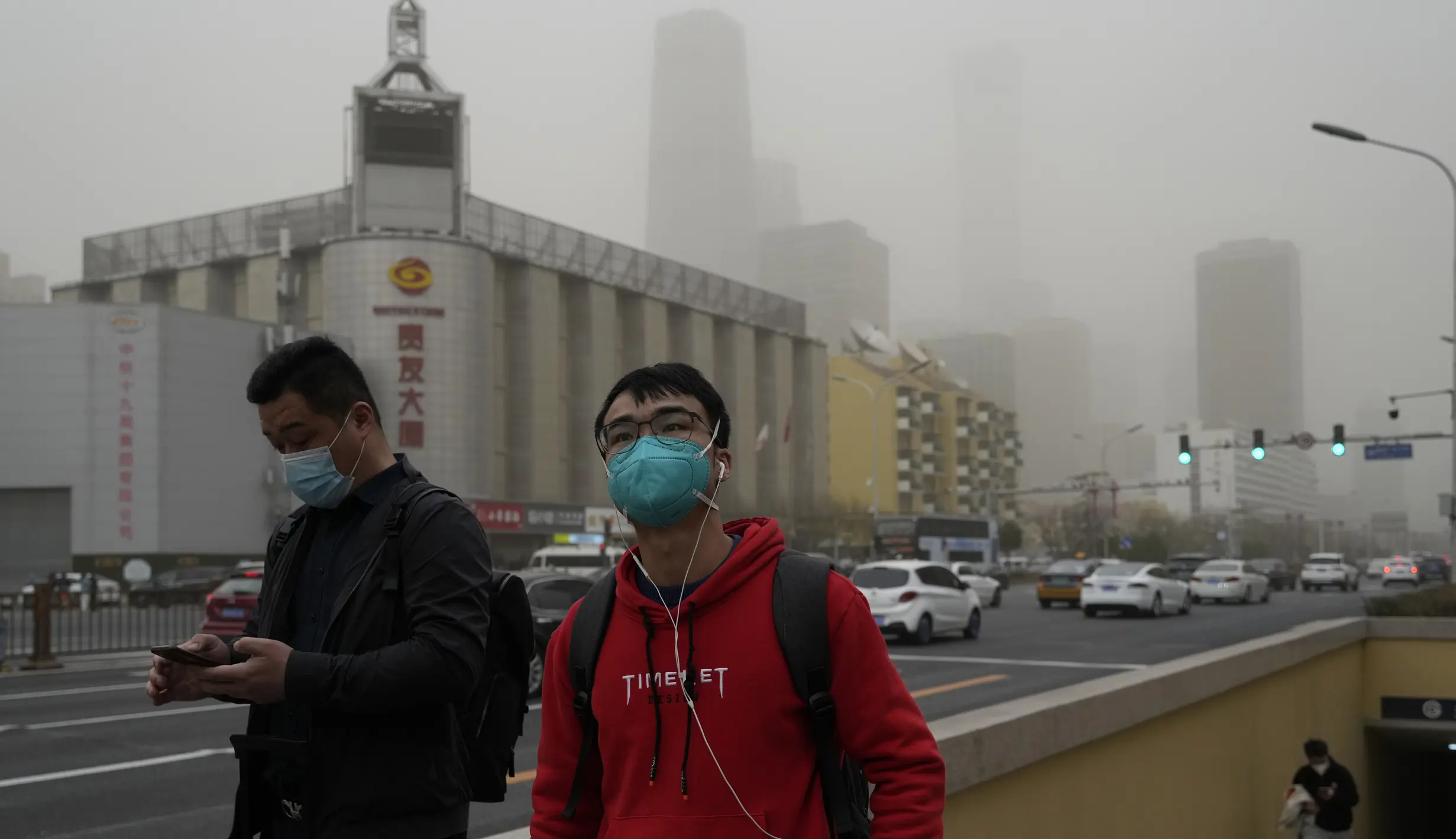 Potret Kota Beijing Diselimuti Badai Debu - Foto Liputan6.com