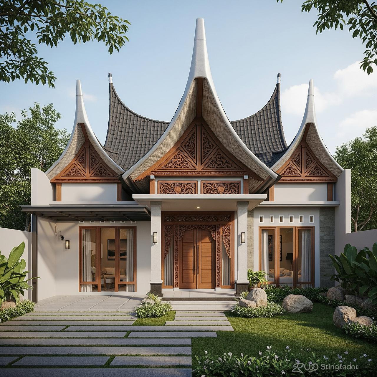 8 Model Rumah Sederhana Padang, Kental Nuansa Budaya Minang